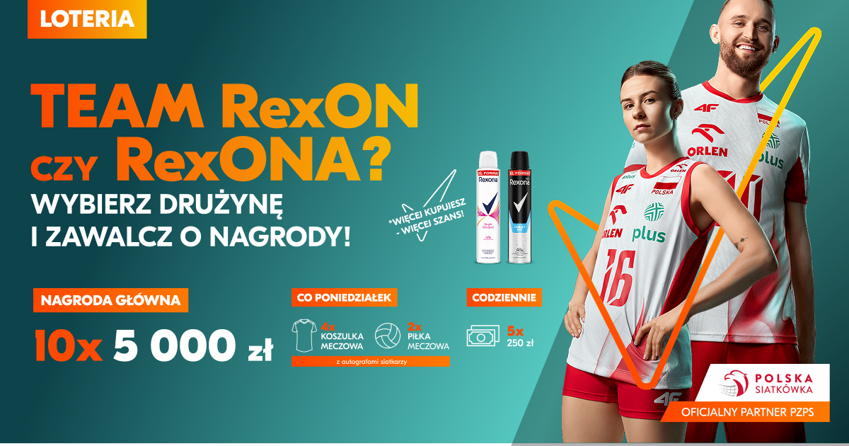 Loteria Rexona | Wybierz team RexON lub RexONA!